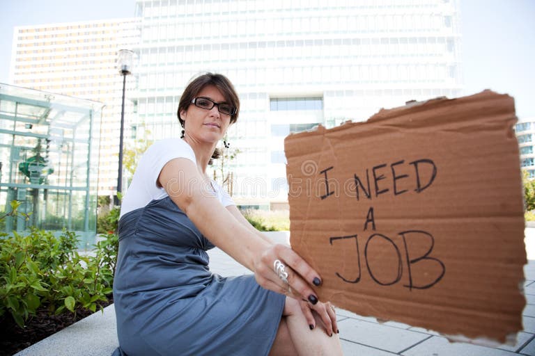 Unemployed woman stock photo. Image of female, employment - 11172652