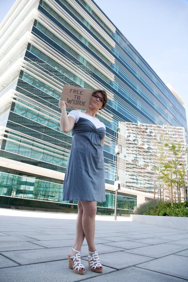 Unemployed woman stock photo. Image of employment, cute - 11289136