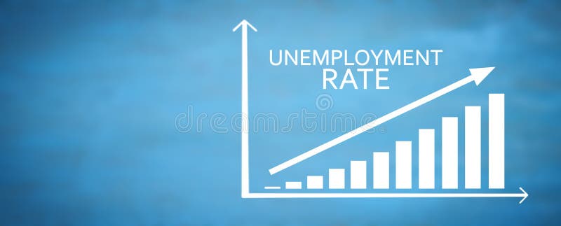 Unemployment Rate Graph. Business Concept Stock Image - Image of ...