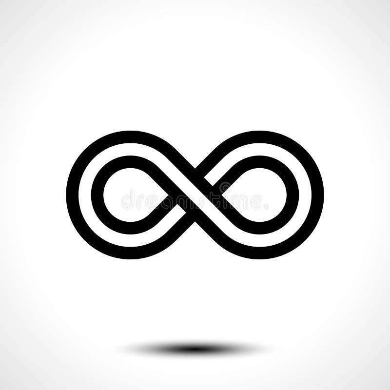 Unendlichkeits-Symbol-Ikone Vektor Abbildung - Illustration von ...