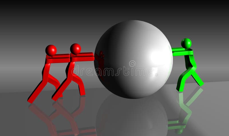 Unequal conditions stock illustration. Illustration of gain - 12751513