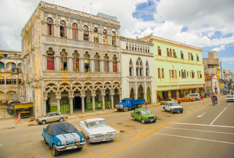 Unesco Declared Historic Center of Havana Editorial Stock Image - Image ...
