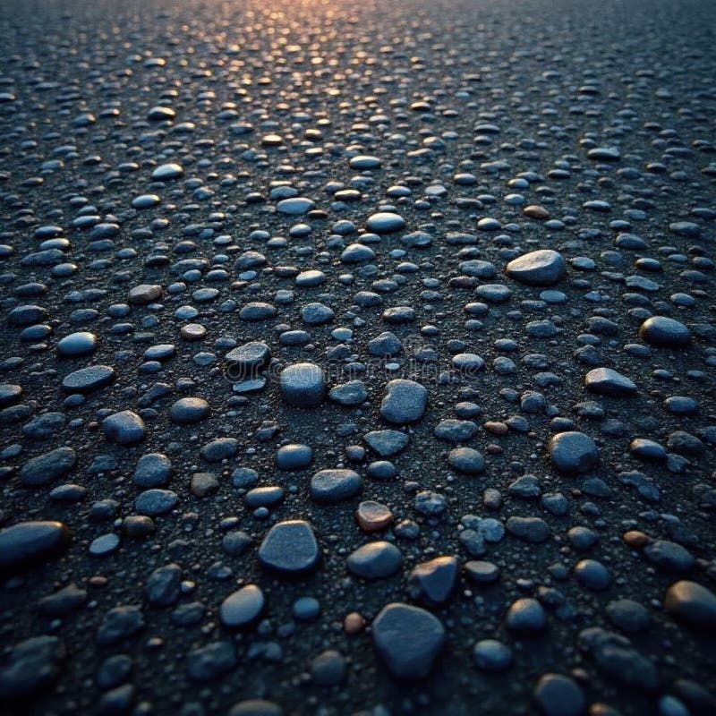 Uneven Asphalt Surface, Many Small Stones Visible , Pattern, Black ...