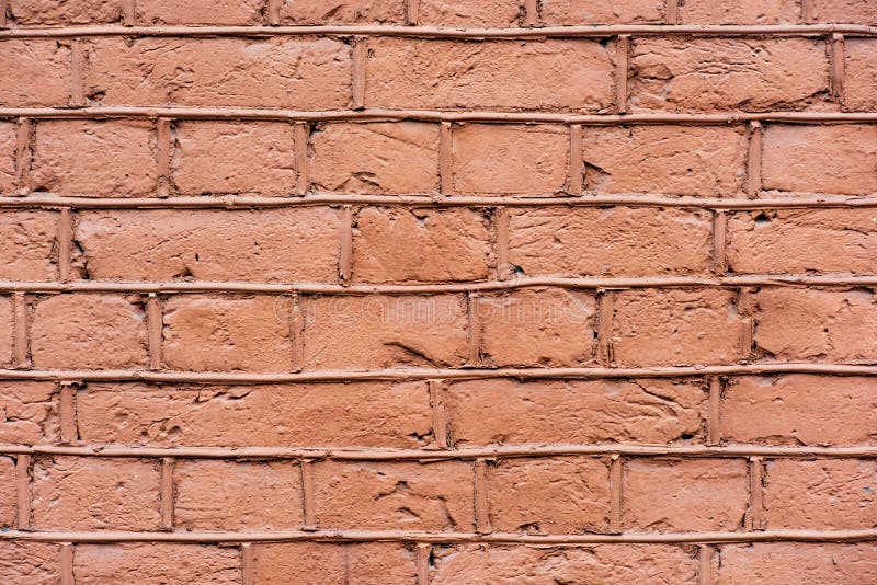 Uneven Brick Wall in Scratches Stock Image - Image of structure ...
