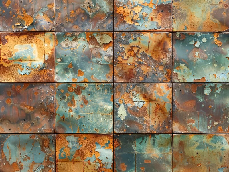 Uneven Rust on Rough, Decayed Metal Texture Stock Illustration ...