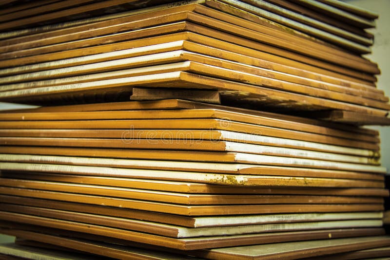 Uneven Stack of Ceramic Floor Tiles for Sale - Selective Focus Stock ...