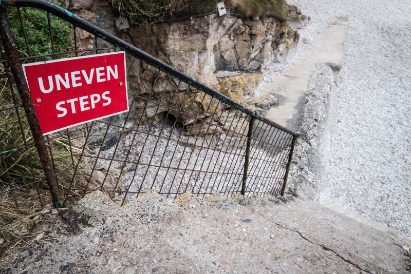 Uneven Steps stock photo. Image of health, fall, safety - 78842142