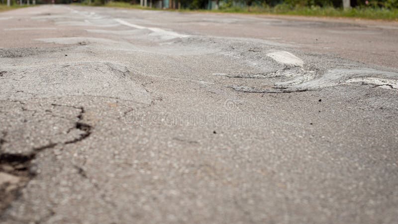 Uneven Surface of Asphalt Road Stock Photo - Image of pavement, asphalt ...