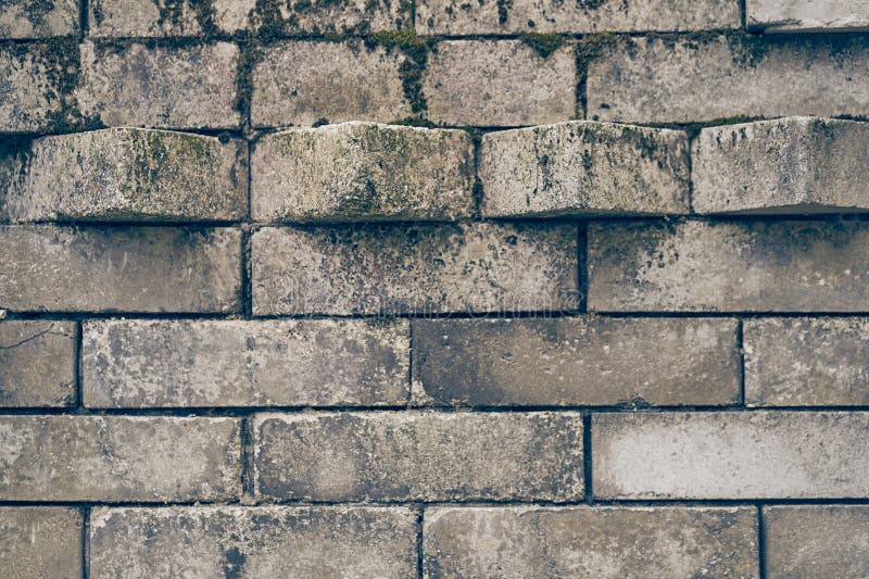 The Uneven Surface is Made of Old and Dirty Stone Bricks. the ...