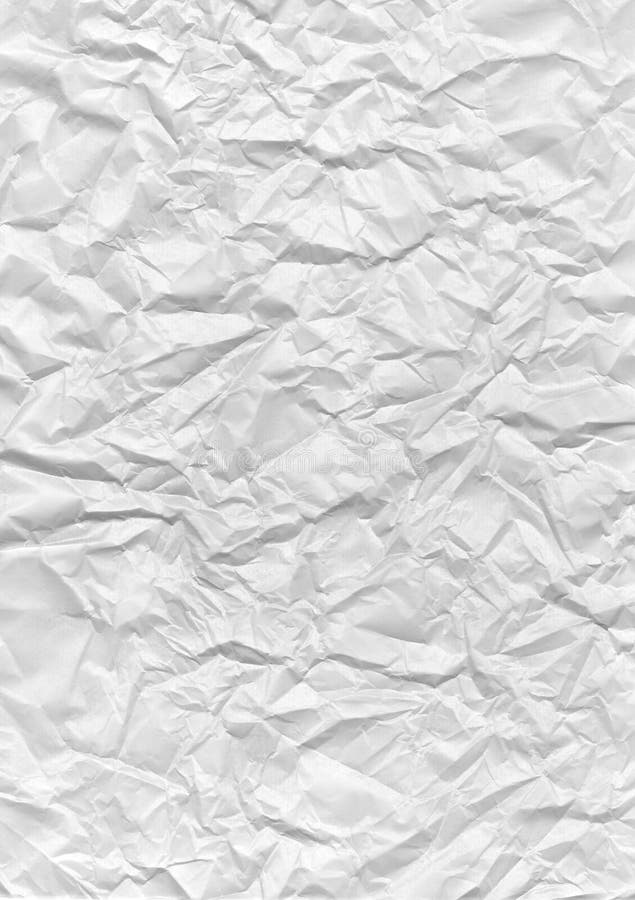 Unevenly Crumpled White Sheet of Stationery Paper Texture Stock Photo ...
