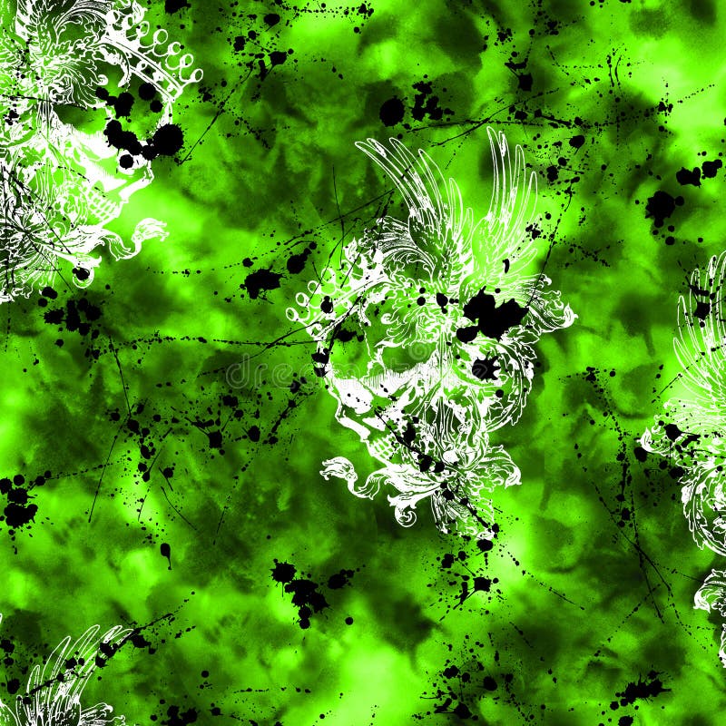 Unevenly Dyed Abstract Pop Art Pattern, Stock Illustration ...