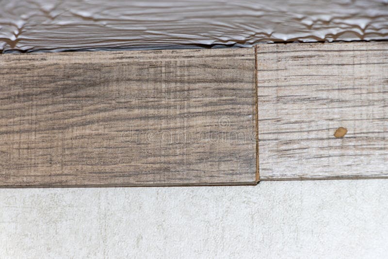 Unevenly Installed Horizontal Trim Stock Photo - Image of filled ...