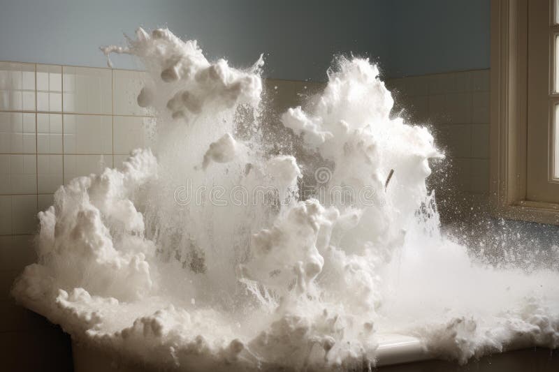 High-speed Capture of an Overflowing Bubble Bath Creating a Chaotic ...