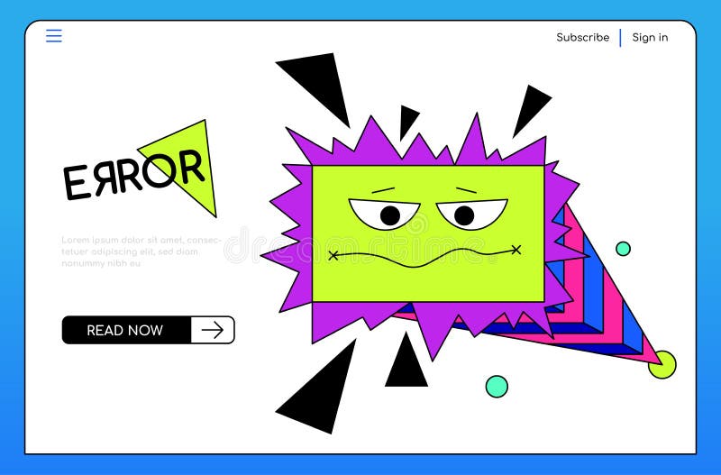 Unexpected Error Pop Up Window Message On Install Stock Vector Illustration Of System Option