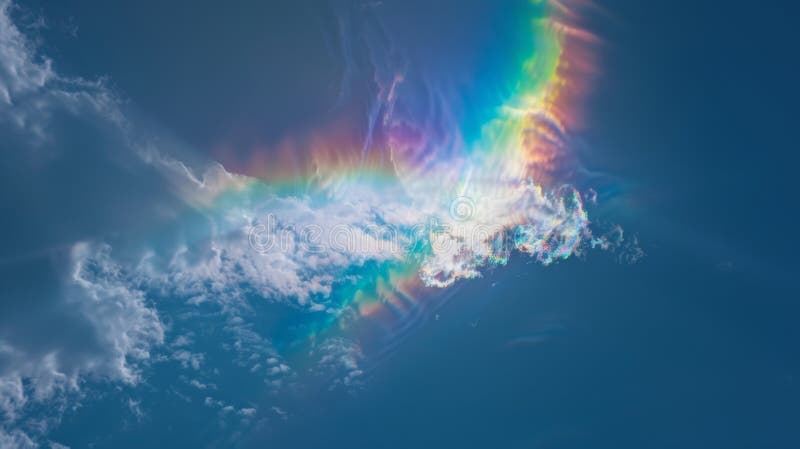 An Unexpected and Magical Display of Light Forming an Inverted Rainbow ...