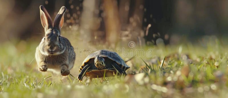 Unexpected Race Outcome with a Rabbit Chasing a Turtle the Turtle ...