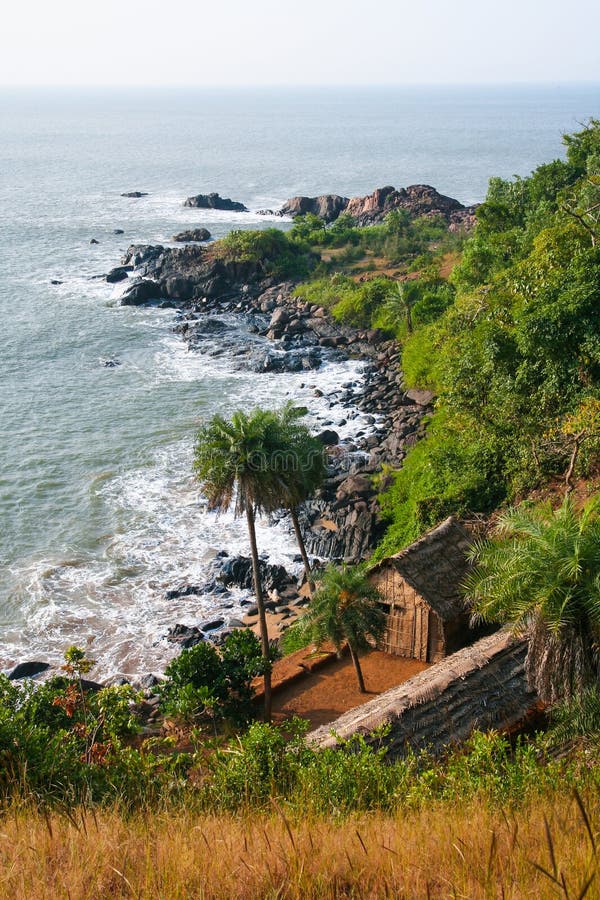 Unexplored Southern Indian Coast Landscape Stock Image - Image of shore ...