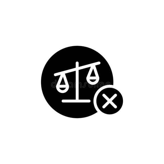 Unfair Icon Web Design in Vector Stock Vector - Illustration of white ...