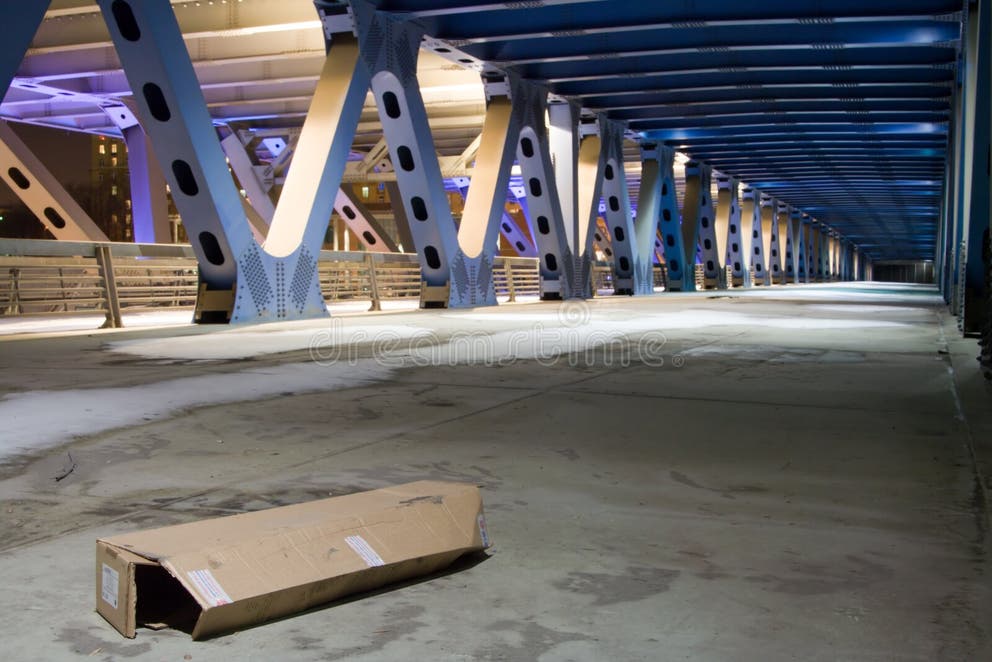 Unfinished bridge stock photo. Image of lattice, winter - 2752798