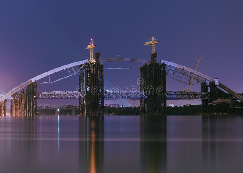 Unfinished bridge stock photo. Image of reflection, unfinished - 43015918