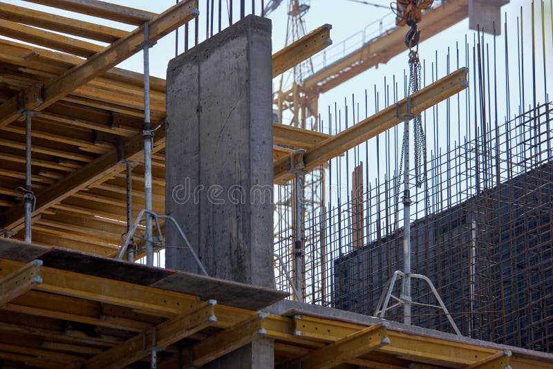 Unfinished Building Construction. Stock Photo - Image of estate ...