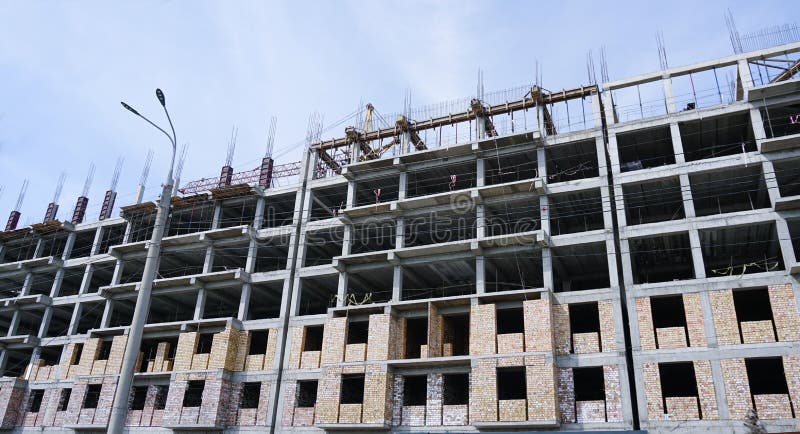 Unfinished building stock photo. Image of concrete, unfinished - 248184560