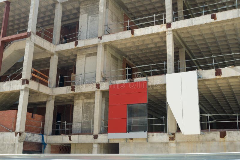 Unfinished building stock photo. Image of rise, concrete - 54740088