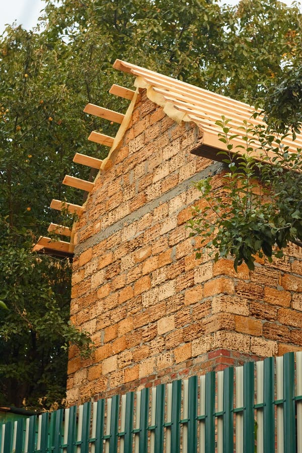 Unfinished Building of Shed Stock Photo - Image of detail ...