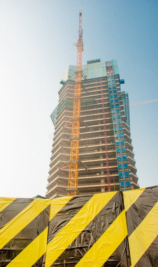 An unfinished building stock image. Image of dwelling - 35990127