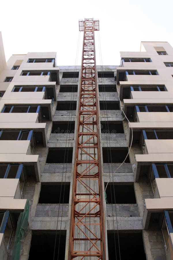 Unfinished Buildings and Lifts Stock Photo - Image of estate, lifts ...