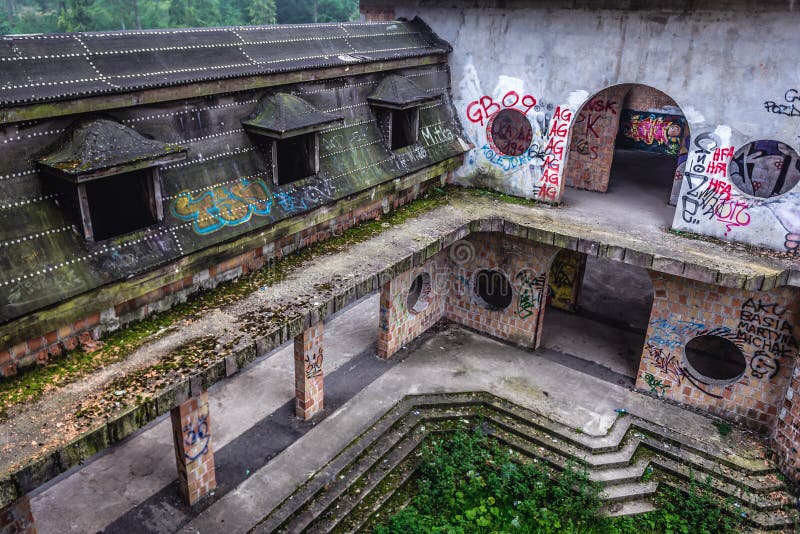 Unfinished Castle in Lapalice Village, Poland Stock Photo - Image of ...