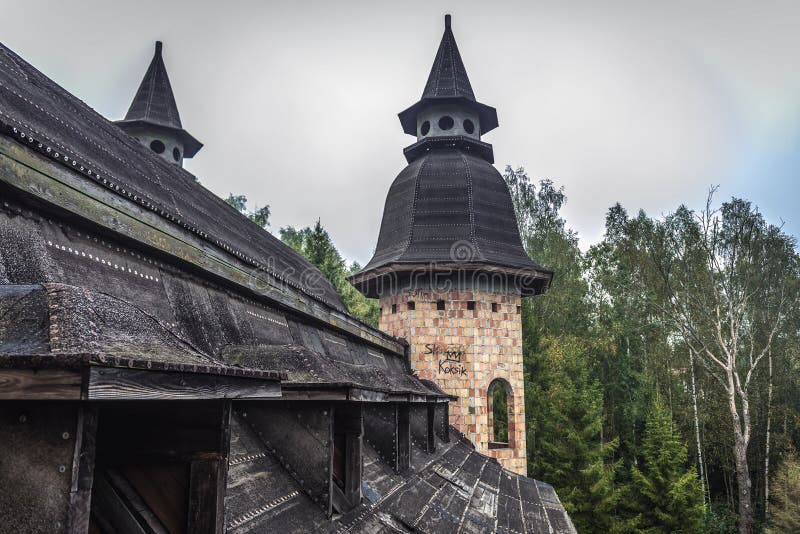 Unfinished Castle in Lapalice Village, Poland Stock Image - Image of ...