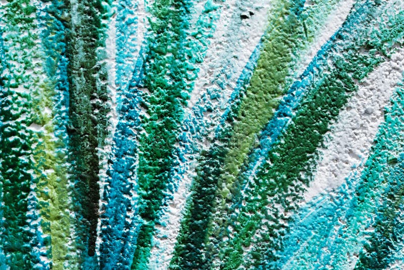Unfinished Colorful Painting on Concrete Wall. Stock Photo - Image of ...