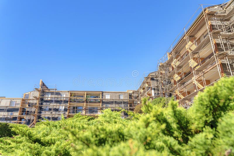 Unfinished Construction of a Large Complex Apartment Buildings in San ...