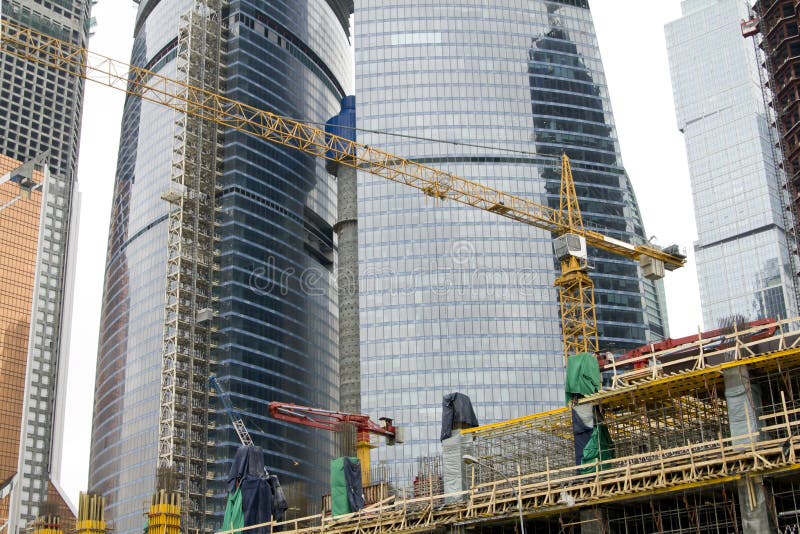 Unfinished Construction Site Stock Photo - Image of center, hosting ...