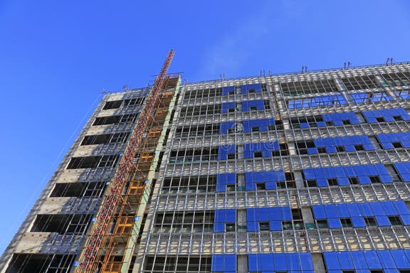 Unfinished Construction Site Stock Photo - Image of estate, wall: 364028896