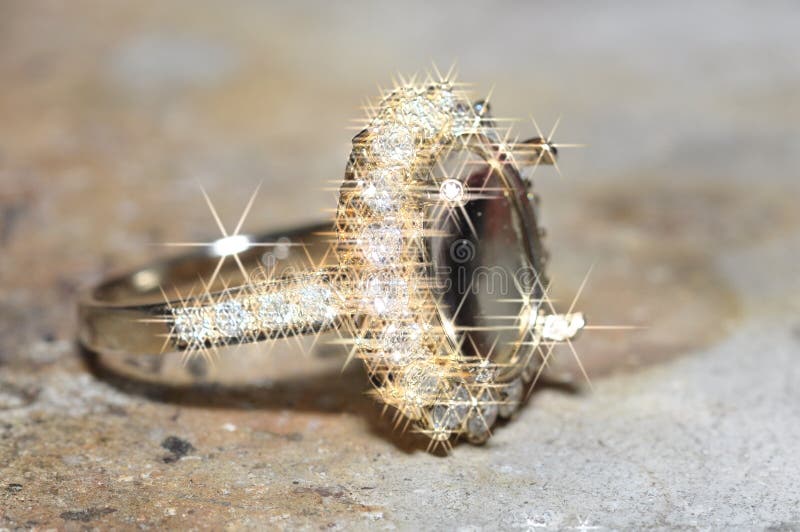 Unfinished Diamond Ring in the Work Shop Stock Image - Image of ...