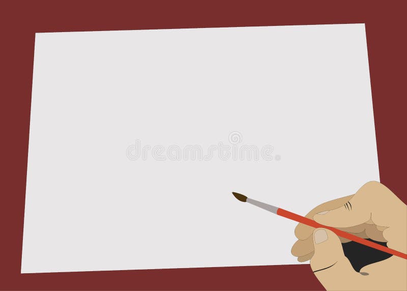 Unfinished drawing stock vector. Illustration of report - 12507438