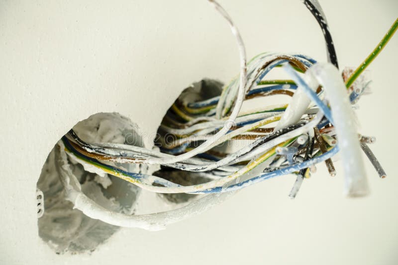 Unfinished Electrical or Computer Outlet, Socket, Plug Stock Image ...