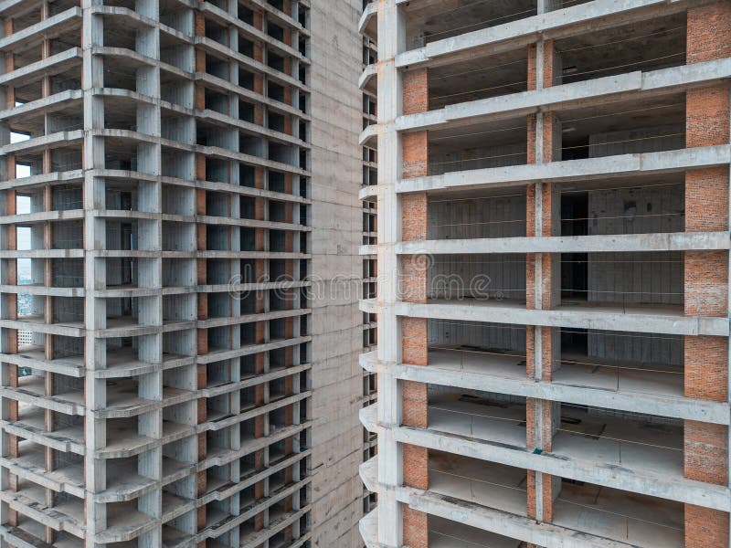 Unfinished High-Rise Building Showcasing the Raw Structure of ...