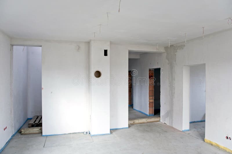 Unfinished interior stock image. Image of family, brick - 21846795