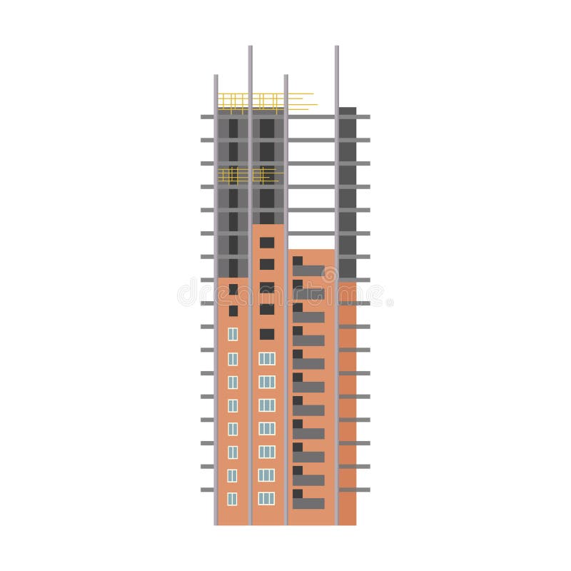 Unfinished Multi Storey Building, Concrete Tower Development Stock ...