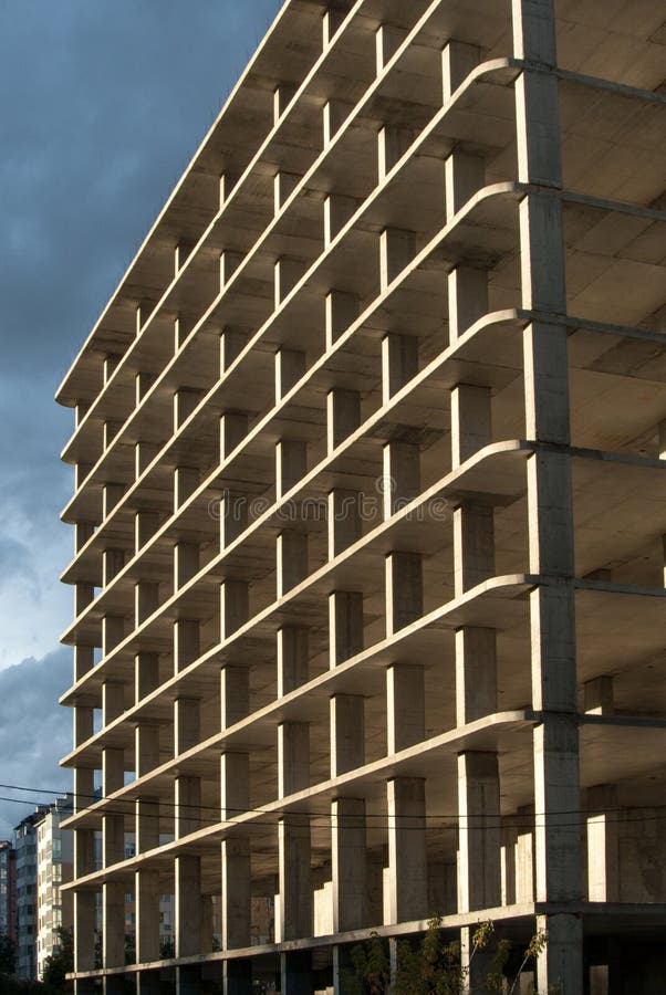 Unfinished Multi-story Building Made of Concrete Editorial Image ...