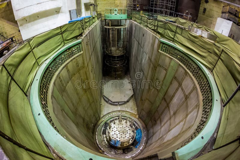 Unfinished Nuclear Reactor Core. Nuclear Power Plant Under Construction ...