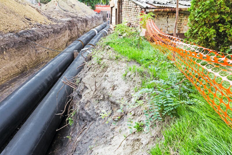 Unfinished pipeline stock image. Image of field, engineering - 41565231