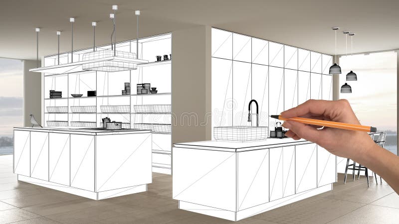 Unfinished Project, Under Construction Draft, Concept Interior Design ...