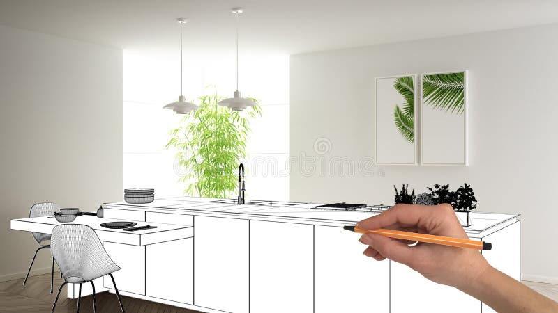 Unfinished Project, Under Construction Draft, Concept Interior Design ...