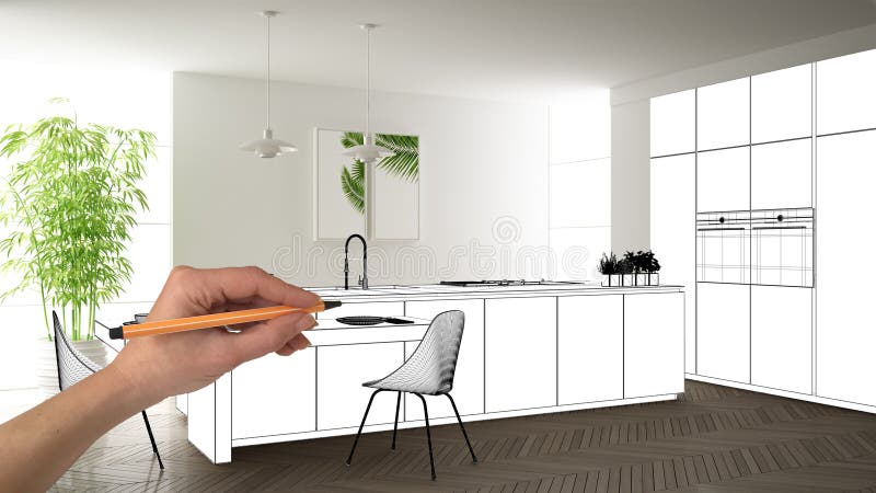 Unfinished Project, Under Construction Draft, Concept Interior Design ...