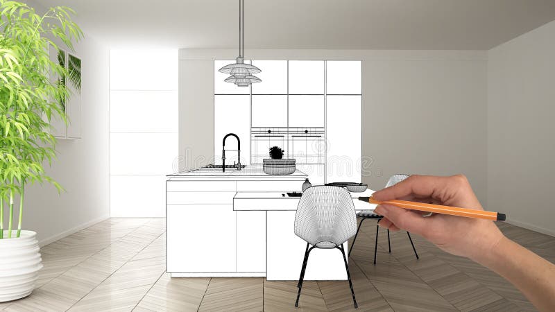 Unfinished Project, Under Construction Draft, Concept Interior Design ...