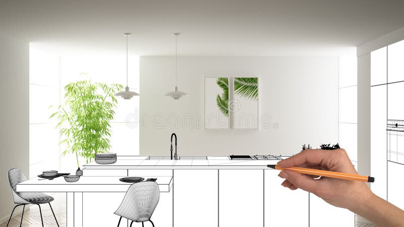 Unfinished Project, Under Construction Draft, Concept Interior Design ...